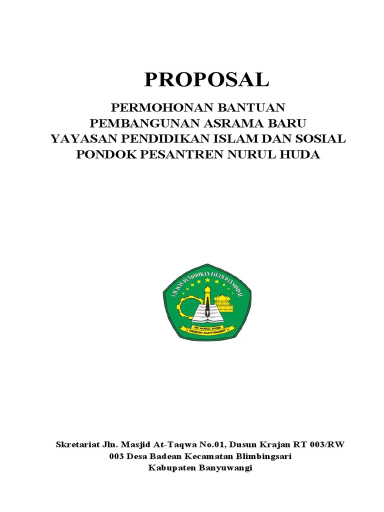 Proposal Asrama Baru | PDF