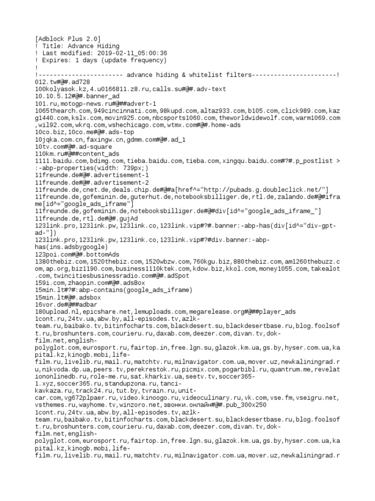 Advance Filters | PDF