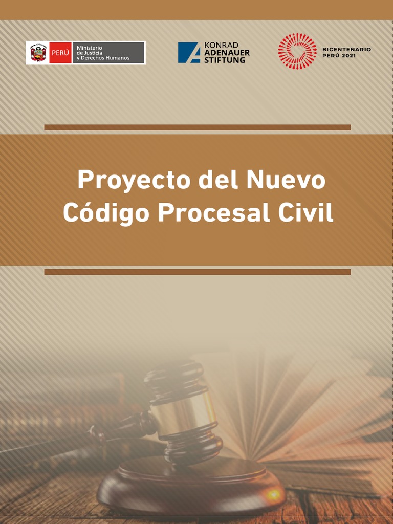 Proyecto Del Nuevo Codigo Procesal Civil | PDF | Ley procesal | Derecho ...