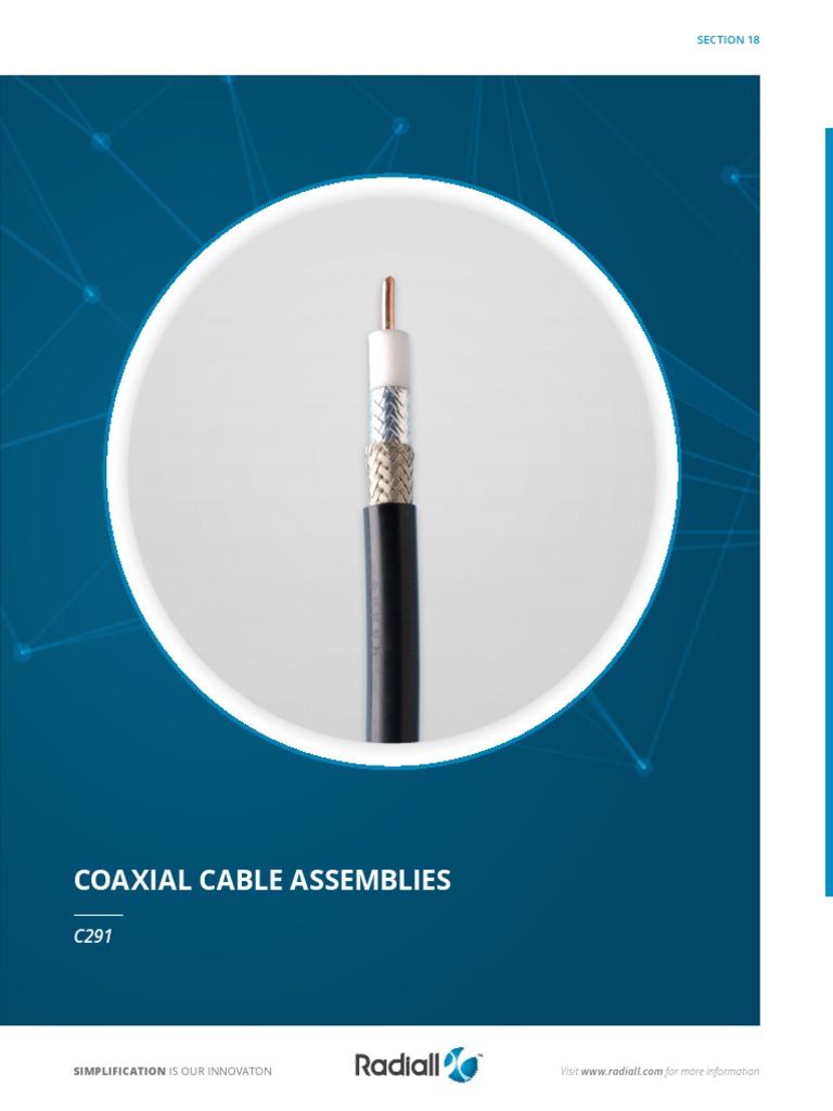 Coaxial Cable Assemblies: Section 18 | PDF | Electrical Components | Force