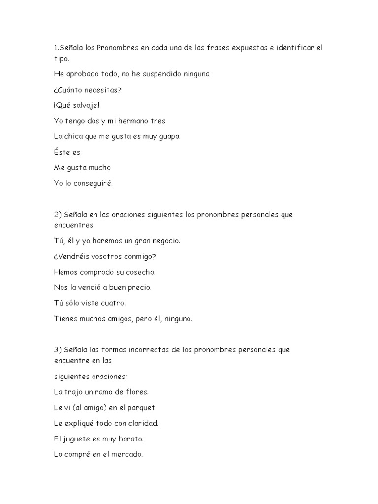 Andrea Ejercicos Resumen Tema 5 Lengua | PDF