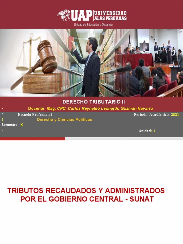 Semana 1 - Tributos Del Estado y Generalidades | PDF | Impuestos | Estado (política)