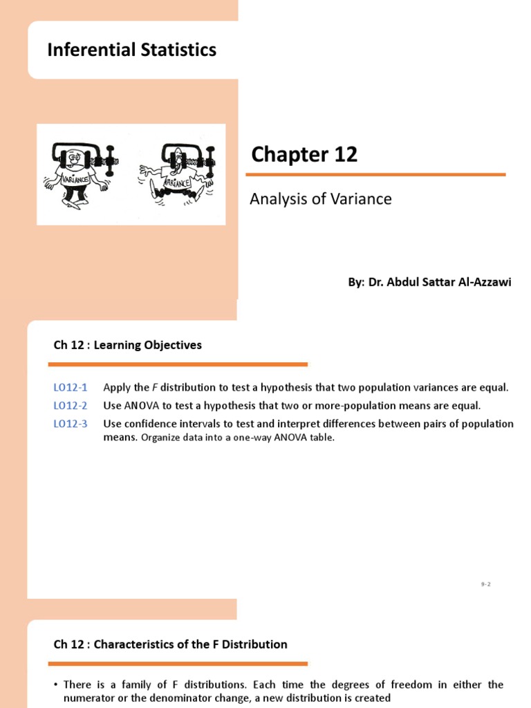 Chapter 12 | PDF | Degrees Of Freedom (Statistics) | Analysis Of Variance