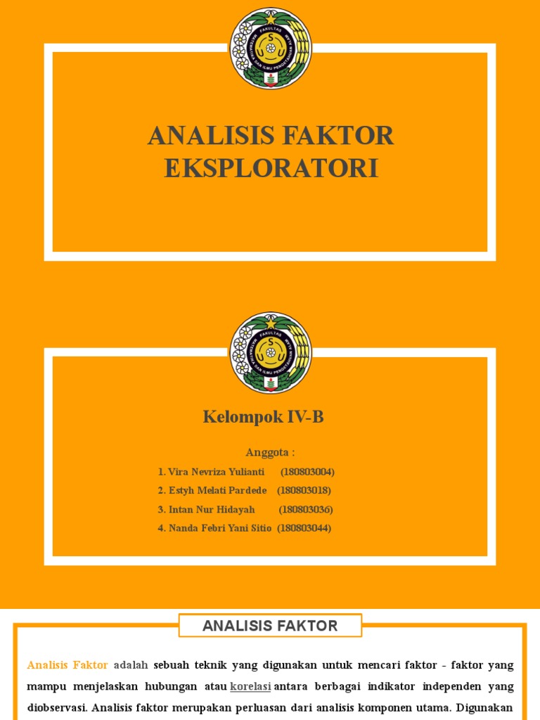 Kelompok IV - Analisis Faktor Eksploratori | PDF Kelompok IV - Analisis Faktor Eksploratori | PDF
