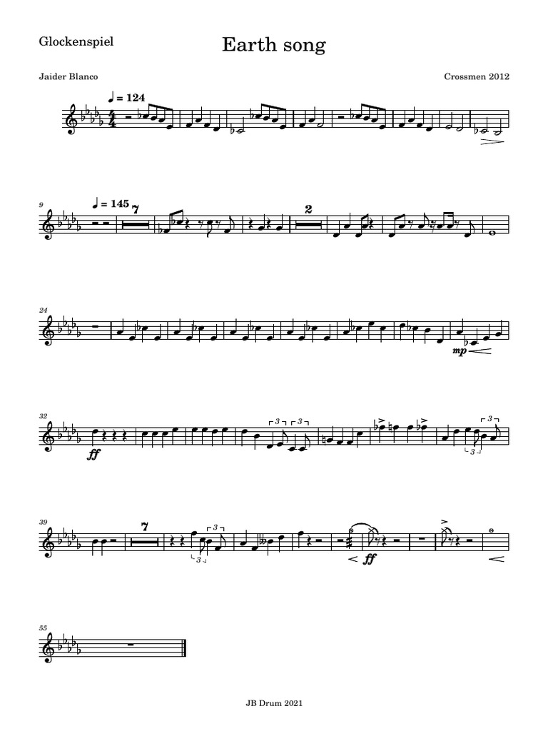 Earth Song Glockenspiel | PDF