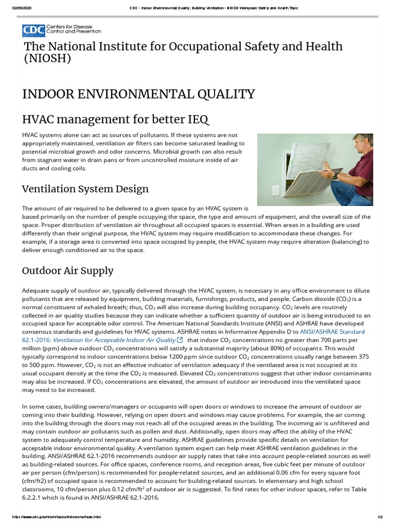 CDC - Indoor Environmental Quality - Building Ventilation - NIOSH ...