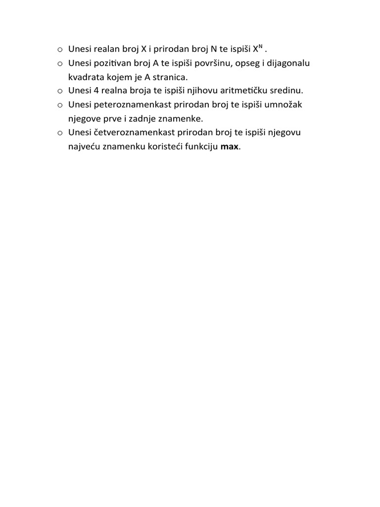 Python Zadaci | PDF