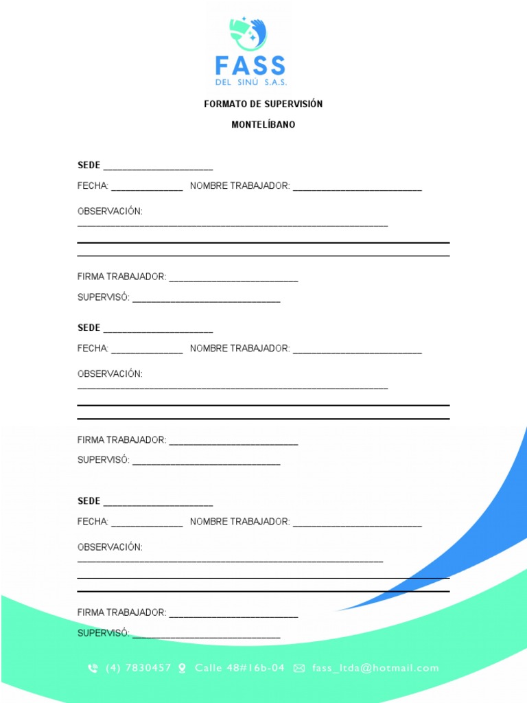 Formato de Supervision | PDF