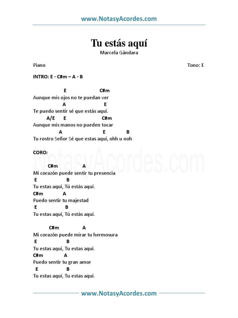 Tu Estas Aqui Marcela Gandara | PDF