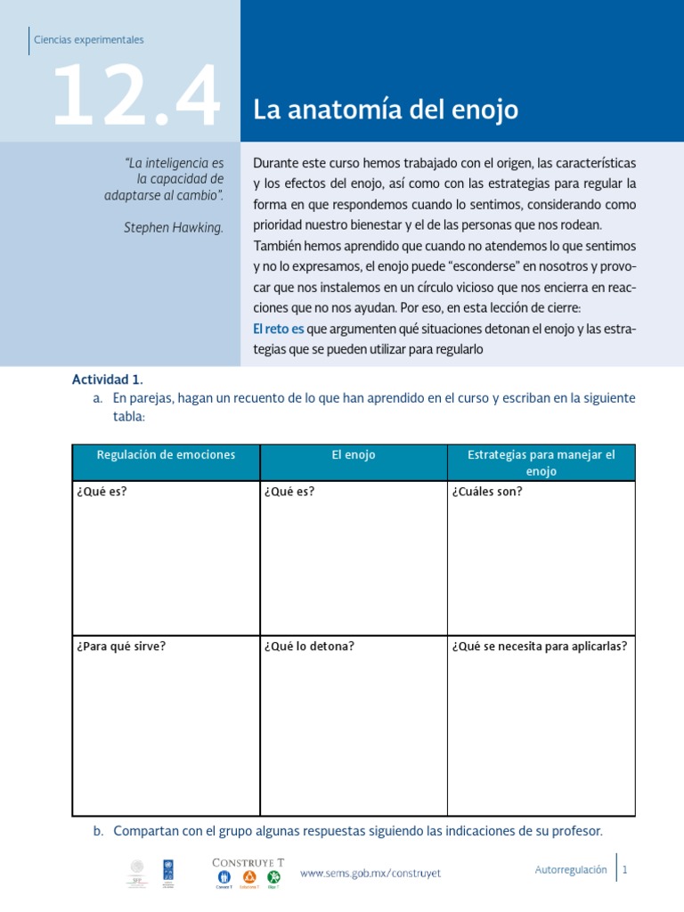 Estrategias para Regular el Enojo | PDF | Ira | Las emociones
