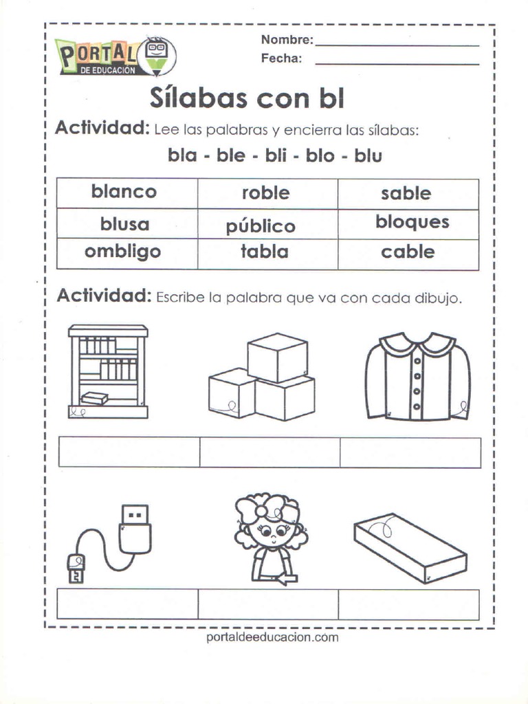 Silabas BL | PDF