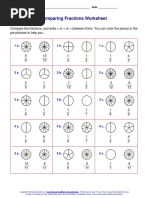 Identifying Similar and Dissimilar Fractions Worksheet 1 | PDF