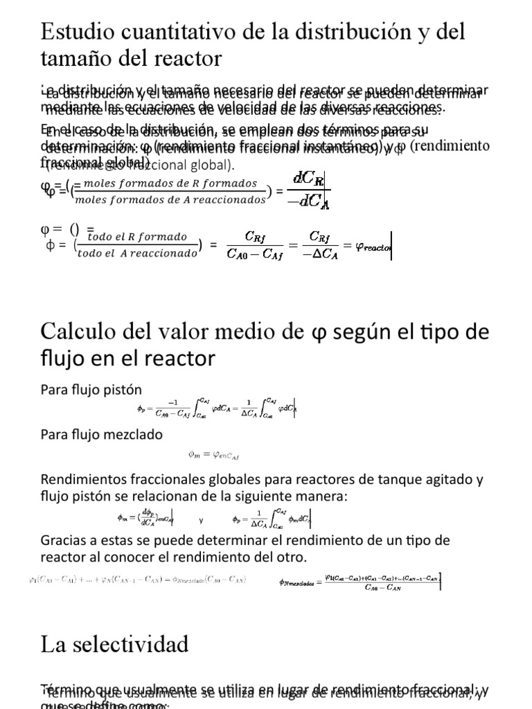 Resumen Diseño de Reactores | PDF