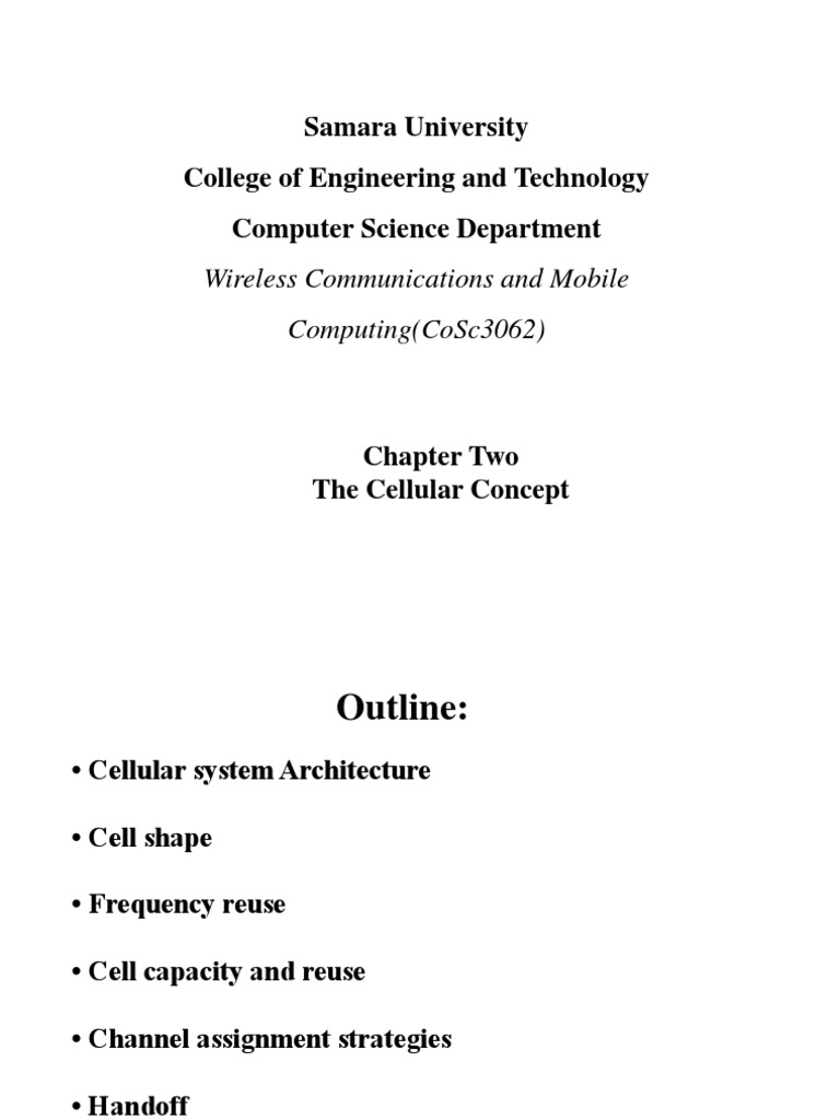 Samara University College of Engineering and Technology Computer Science Department | PDF ...