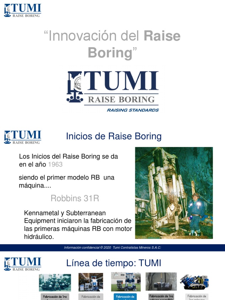 TUMI RAISE BORING Innovacion Del Raise Boring | PDF | Informática y tecnología de la información ...