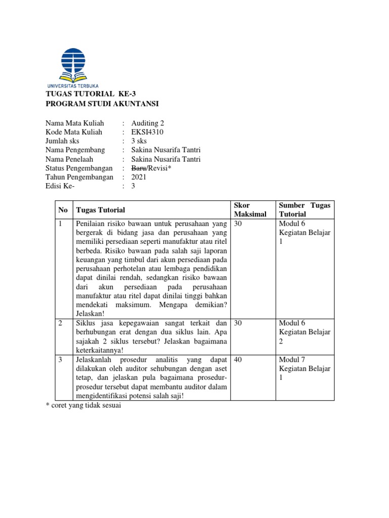 Tugas Auditing 2 | PDF