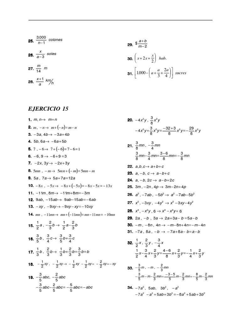 Solucionario Lgebra de Baldor - 3 | PDF