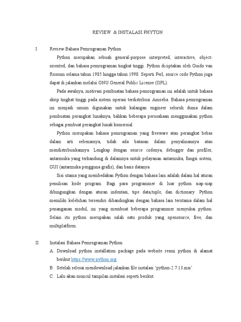 REVIEW PYTHON (Nora Dwi Setyaningrum) | PDF