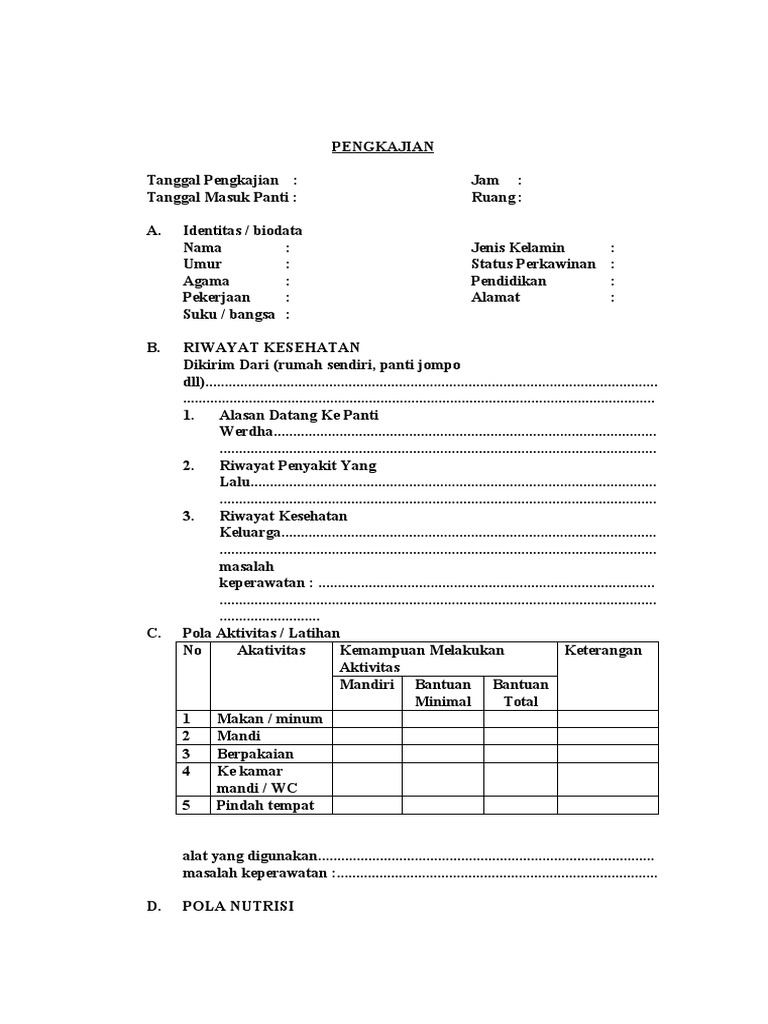 Format Laporan Kasus | PDF