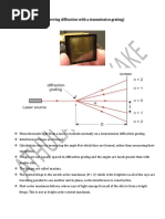 EXP - 08 Diffraction Grating | PDF | Diffraction | Wavelength