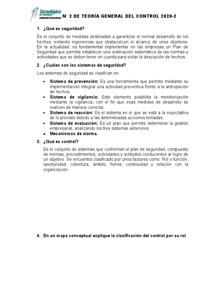 Teoria General Del Control | PDF | Business | Science