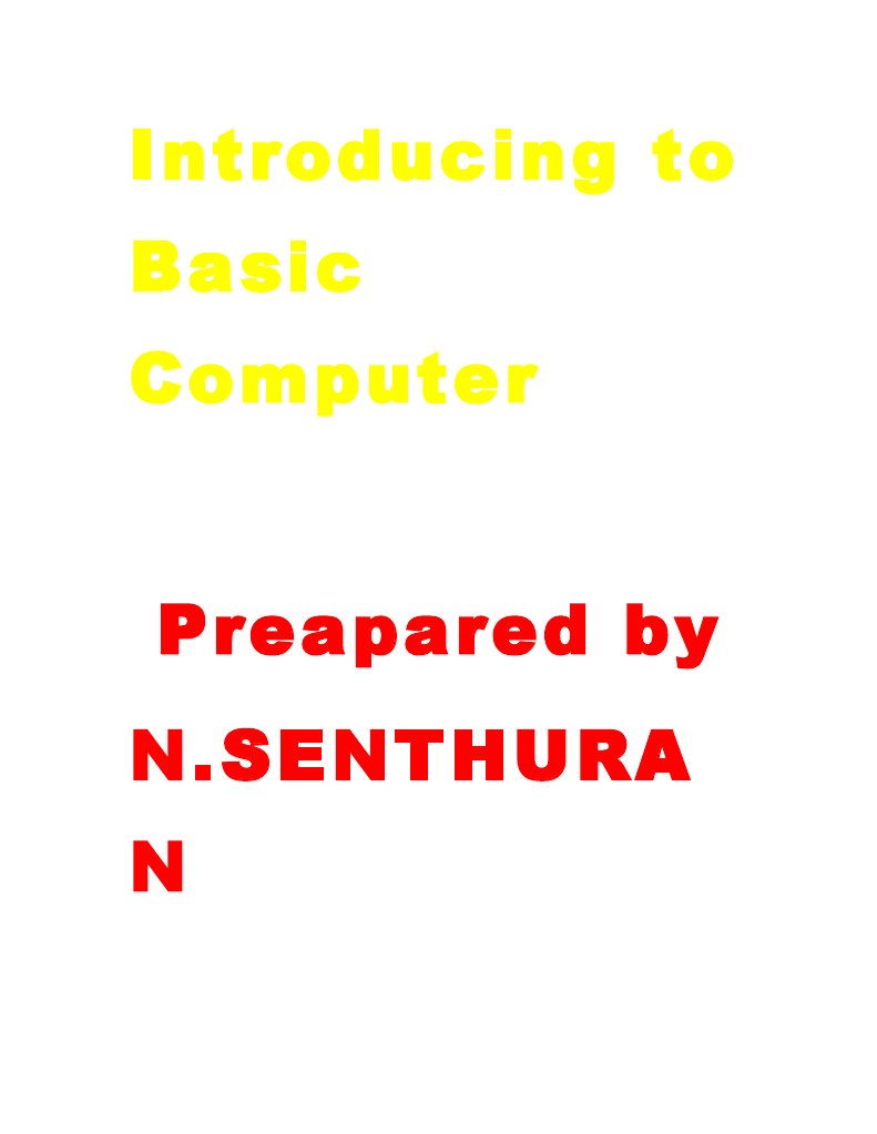 Introducing To Basic Computer | PDF