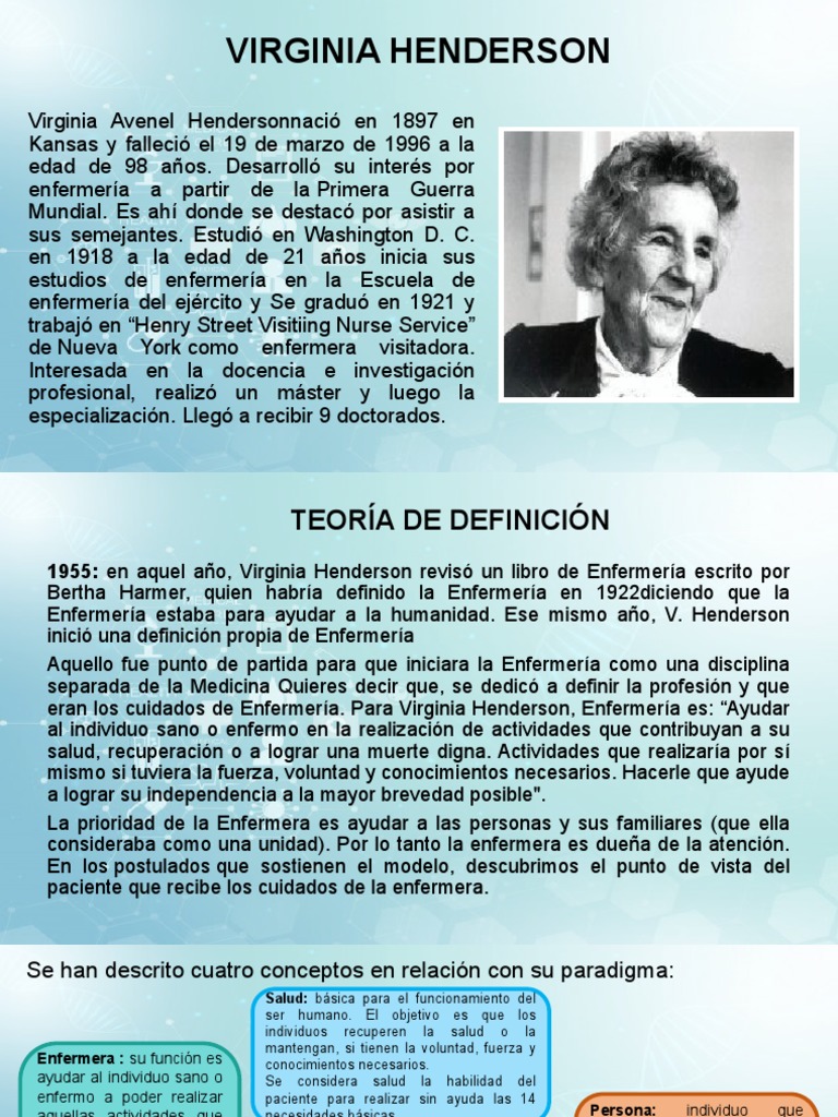 Virginia Henderson | PDF | La naturaleza humana | Bienestar