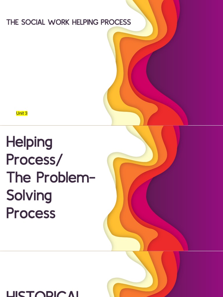 Social Work Helping Process Overview | PDF | Social Work | Evaluation