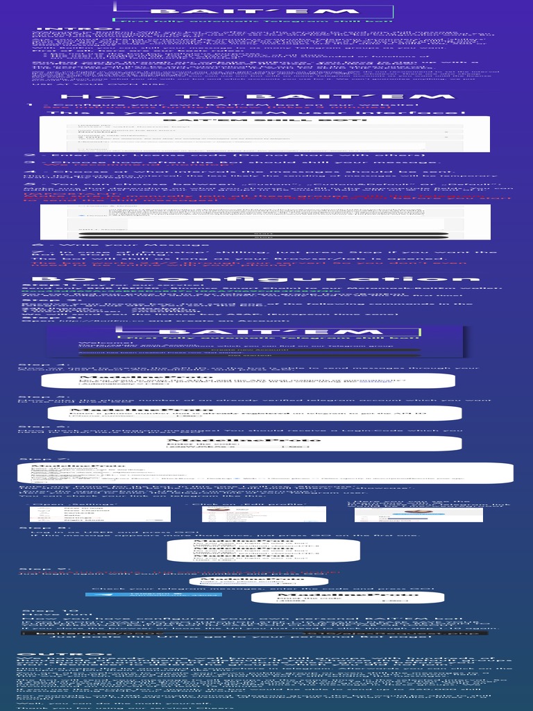 Bait'em Instructions - 1.2 | PDF | Internet Bot | Cyberspace