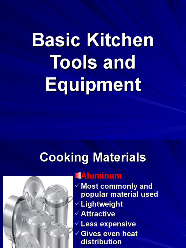 Essential Kitchen Tools Guide | PDF | Cookware And Bakeware | Knife
