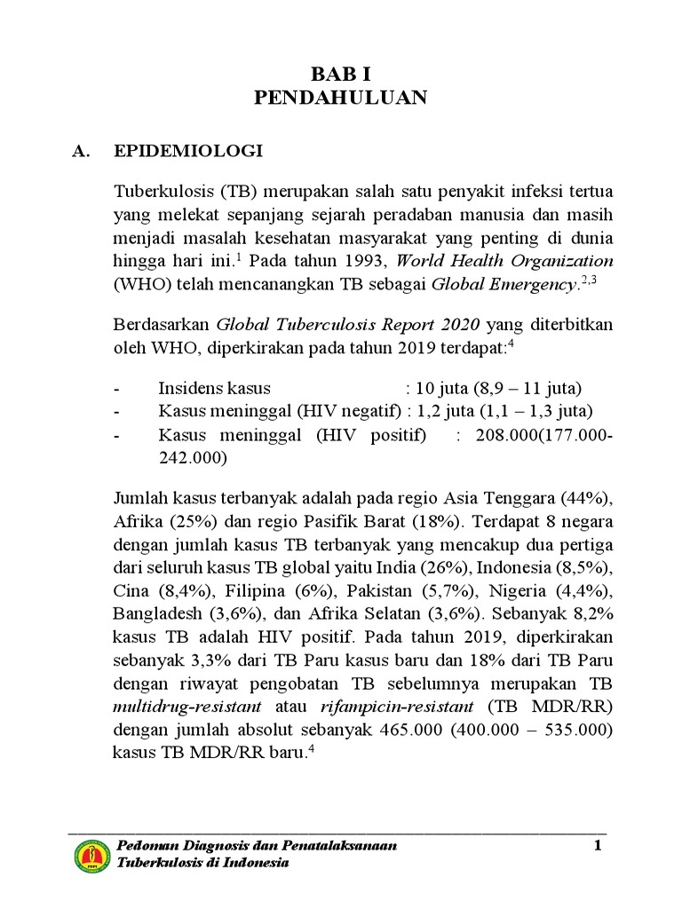 Isi-Buku Guideline TB-PDPI 2021 | PDF