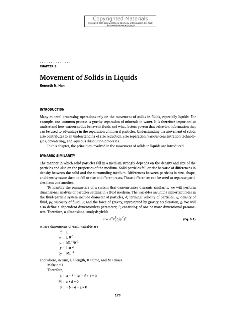 01 Principles of Mineral Processing | PDF
