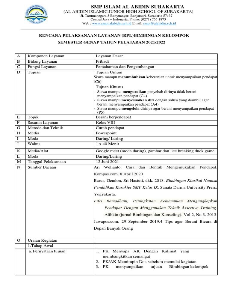 RPL BKP Faluki Pangestiningsih | PDF | Karier & Perkembangan