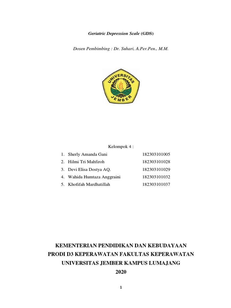 Geriatric Depression Scale GDS | PDF Geriatric Depression Scale GDS | PDF