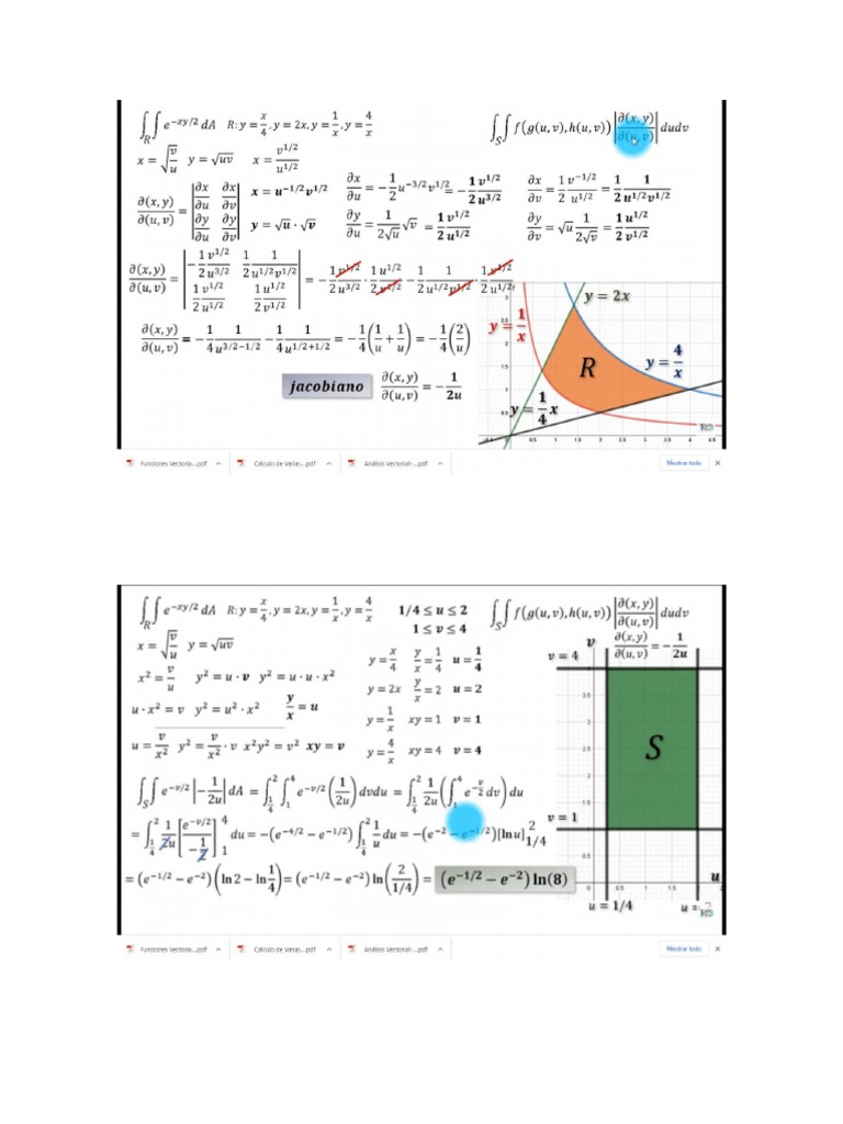 Jacobiano Ejercicio Resuelto | PDF