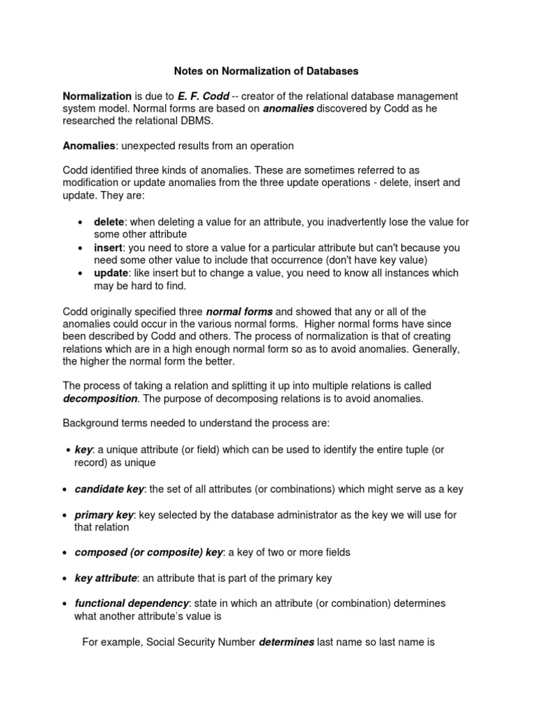 Database Normalization Explained | PDF | Relational Database | Data Management