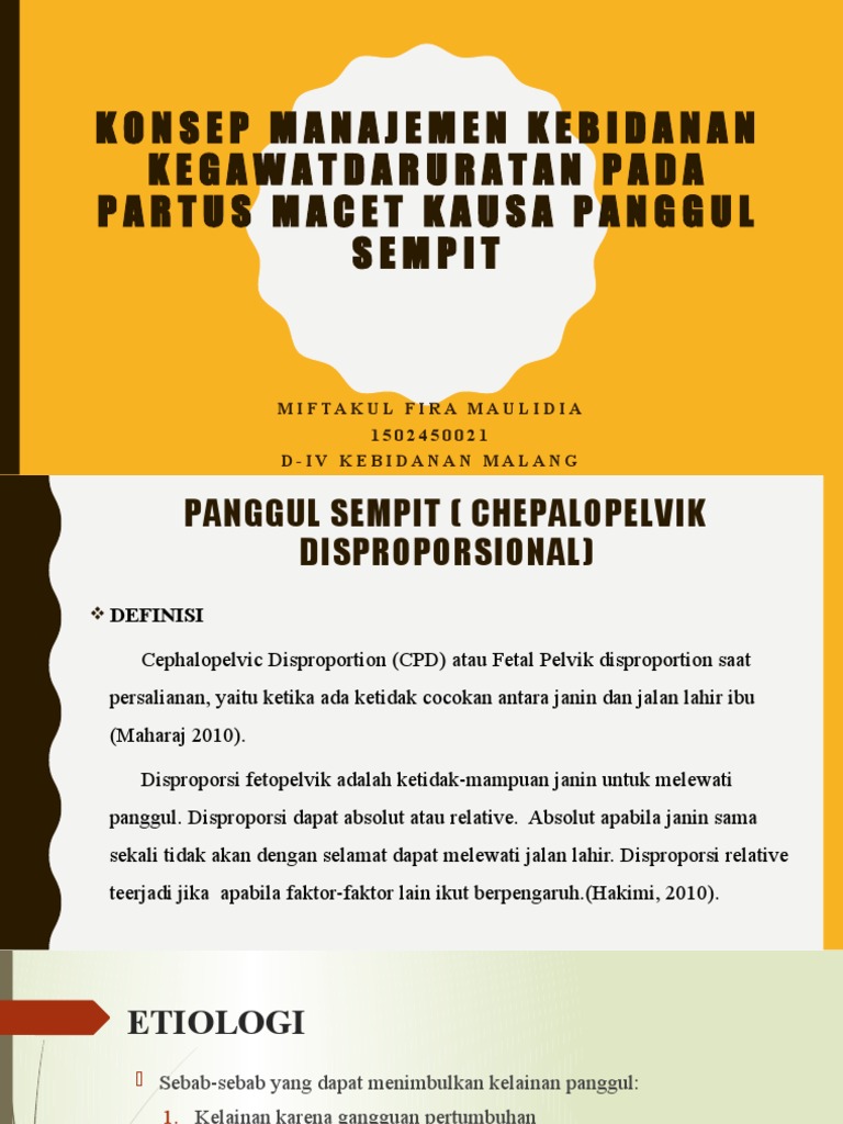 Panggul Sempit | PDF