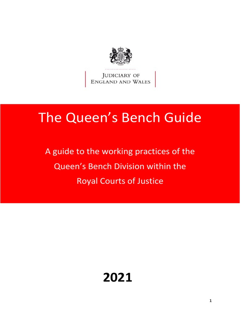The Queen's Bench Guide 2021 | PDF | Appeal | Judgment (Law)