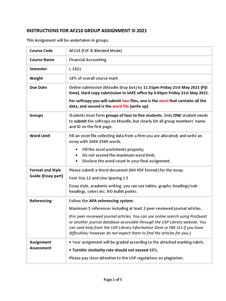AF210 Financial Accounting Group Assignment | PDF | Fair Value | Real ...