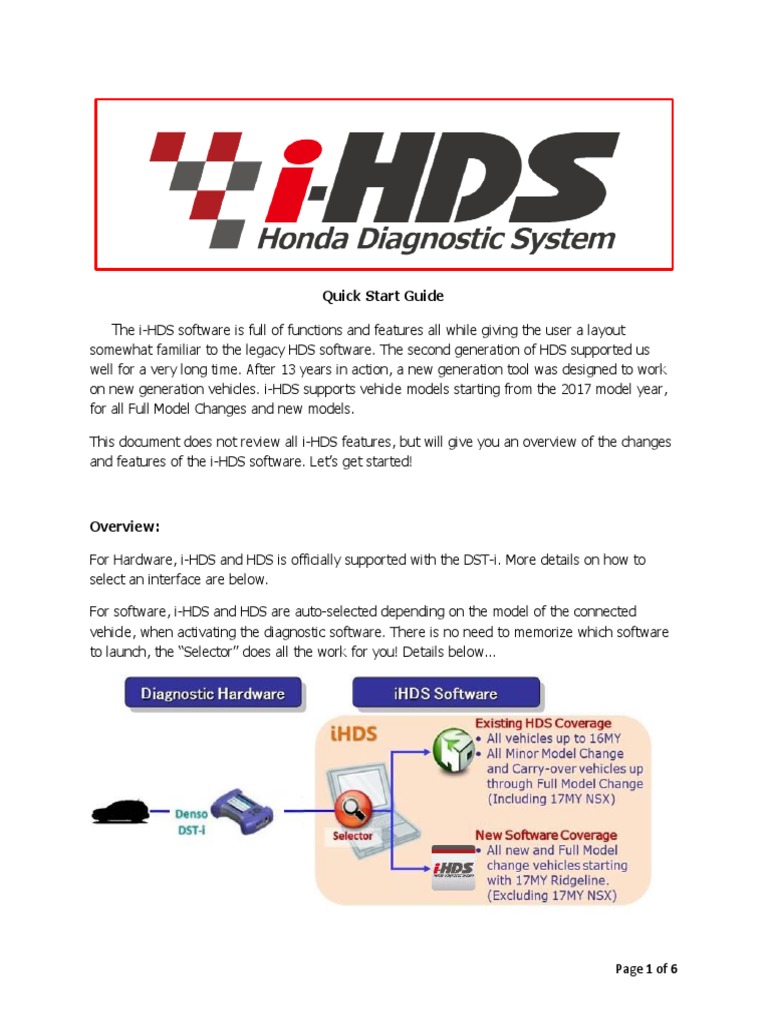 i-HDS Software Quick Start Guide | PDF | Menu (Computing) | Computer ...