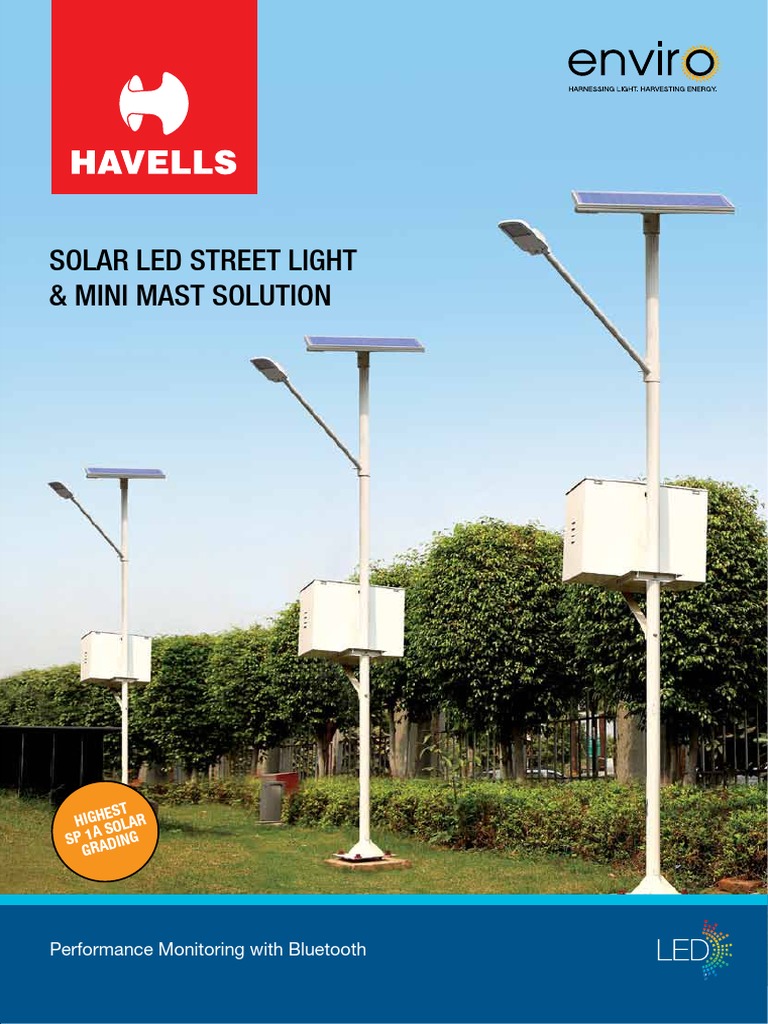 Havells Solar Street Light Solutions | PDF | Photovoltaic System ...