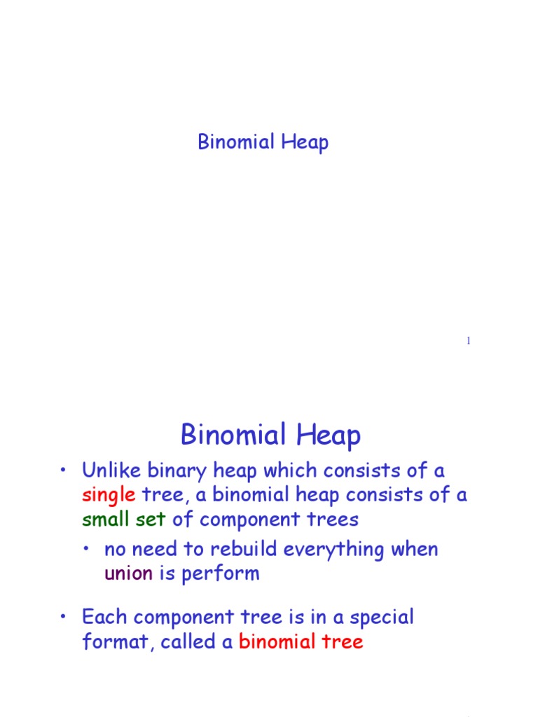 Binomial Heap | PDF | Theoretical Computer Science | Computer Data Binomial Heap | PDF | Theoretical Computer Science | Computer Data
