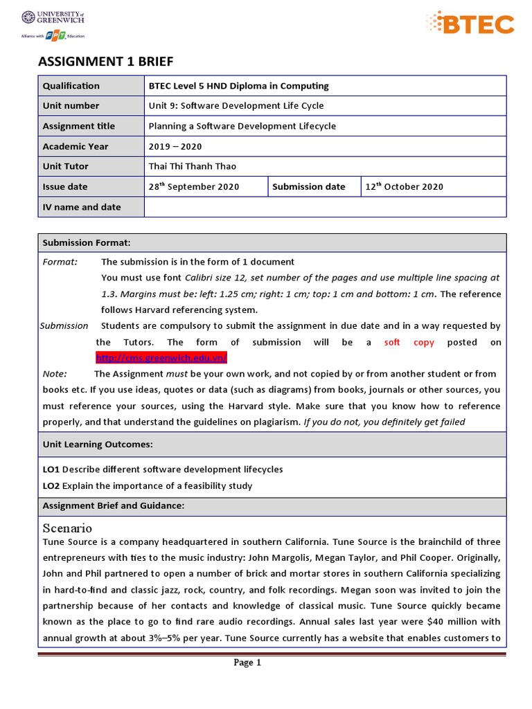 Feasibility Study in SDLC Assignment | PDF | Software Development Process | Feasibility Study