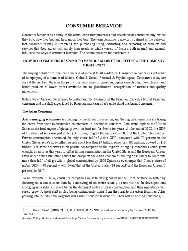 Understanding the Asian Consumer: Factors Influencing Consumer Behavior ...