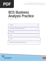 BCS Business Analysis Practice | PDF | Business Analysis | Strategic ...