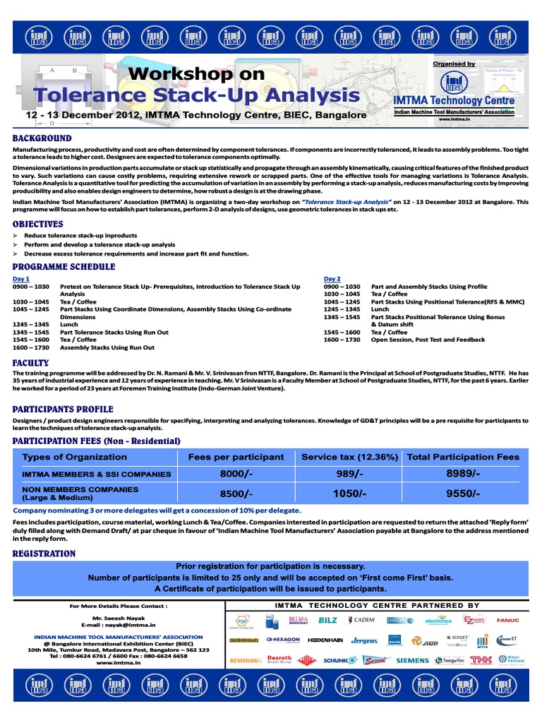 Tolerance Stack-Up Analysis: Workshop On | PDF | Engineering Tolerance ...