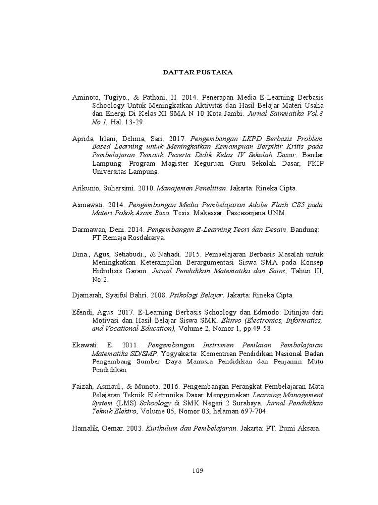 Daftar Pustaka Nunu (109-112) | PDF