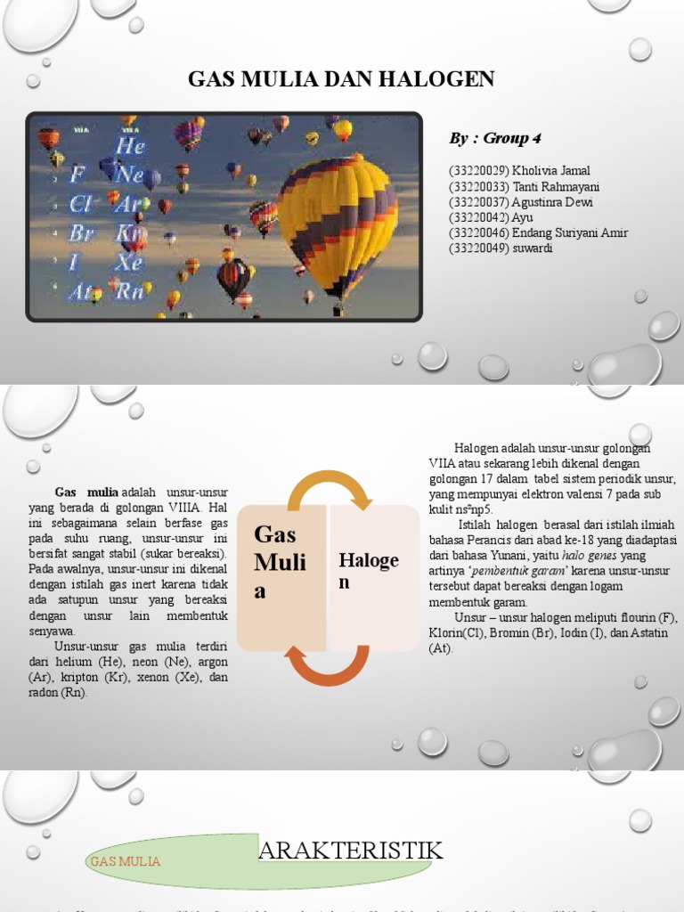 Halogen Dan Gas Mulia | PDF