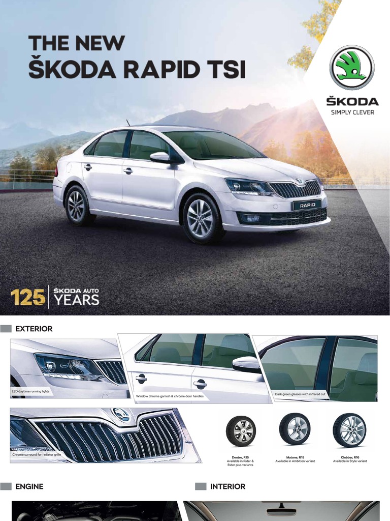 Rapid Tsi Brochure | PDF | Trunk (Car) | Brake