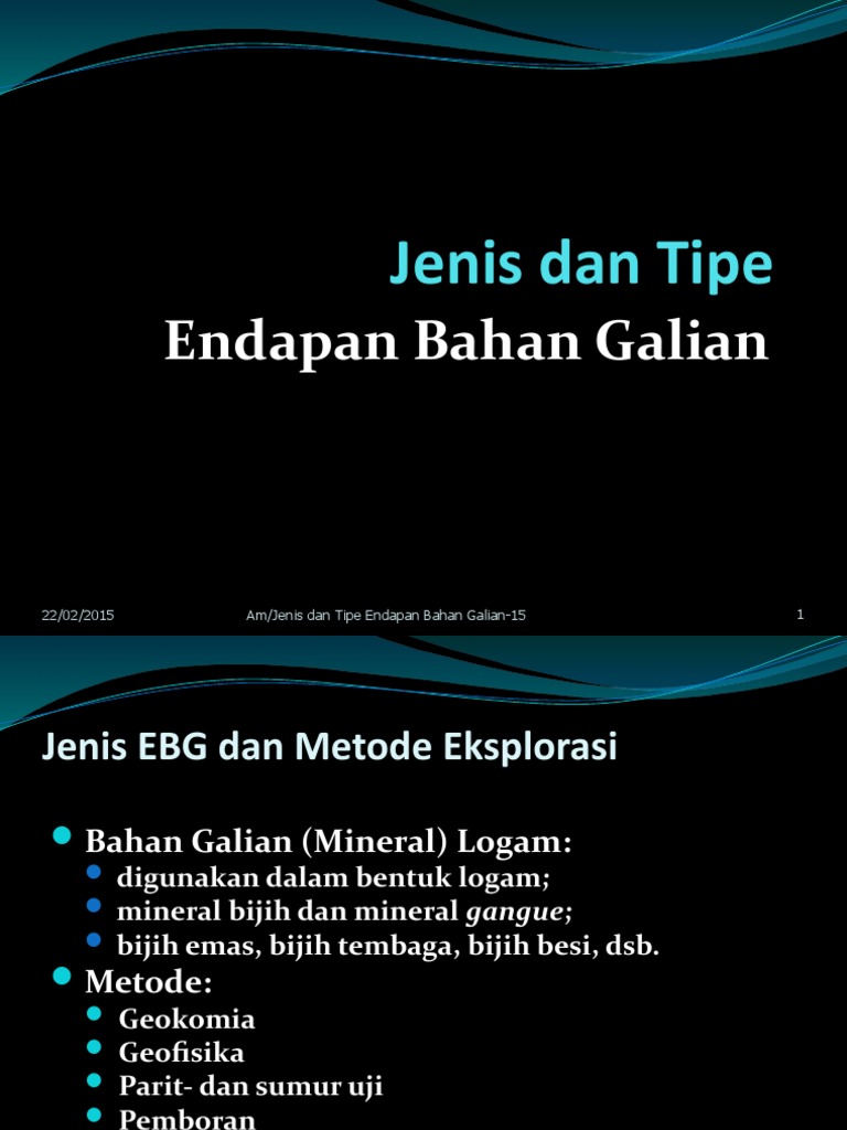 02b-Jenis Dan Tipe Endapan Bahan Galian-15 | PDF